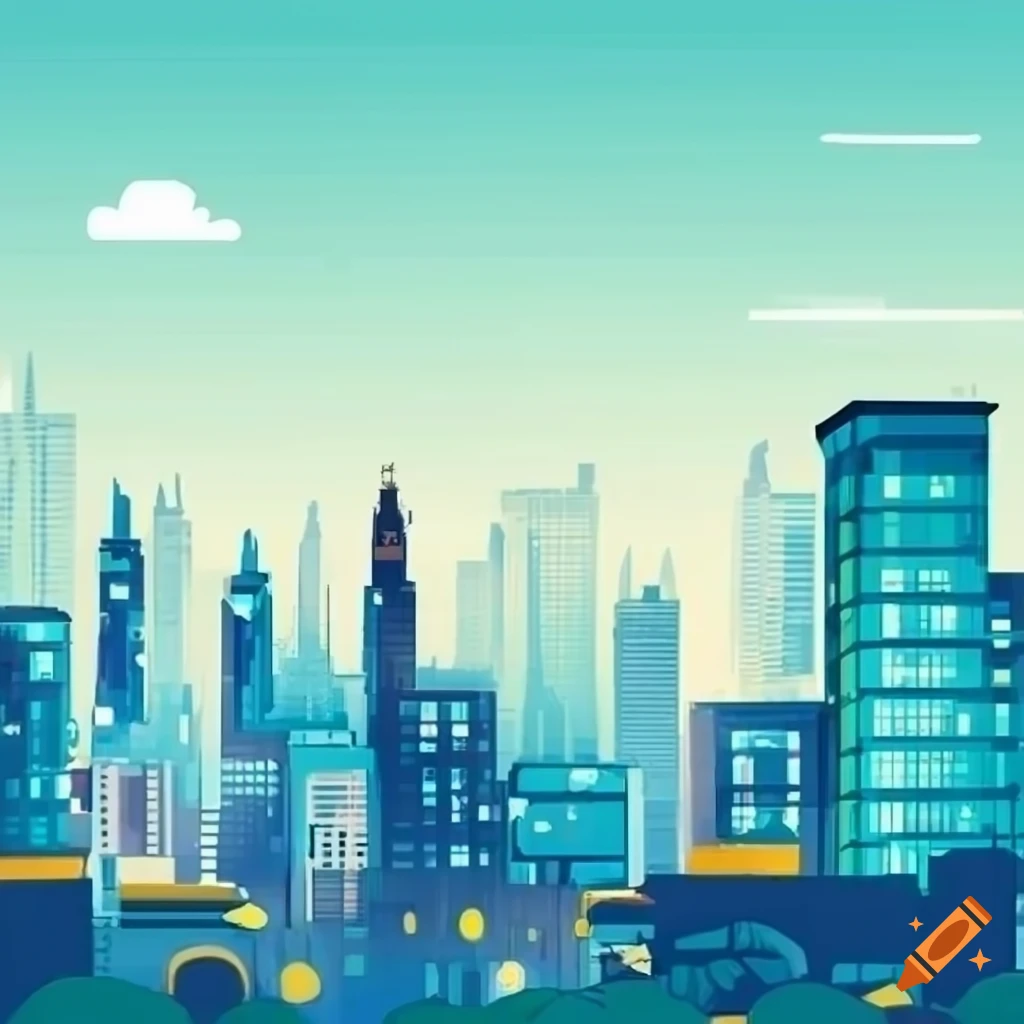 Illustration of a smart city