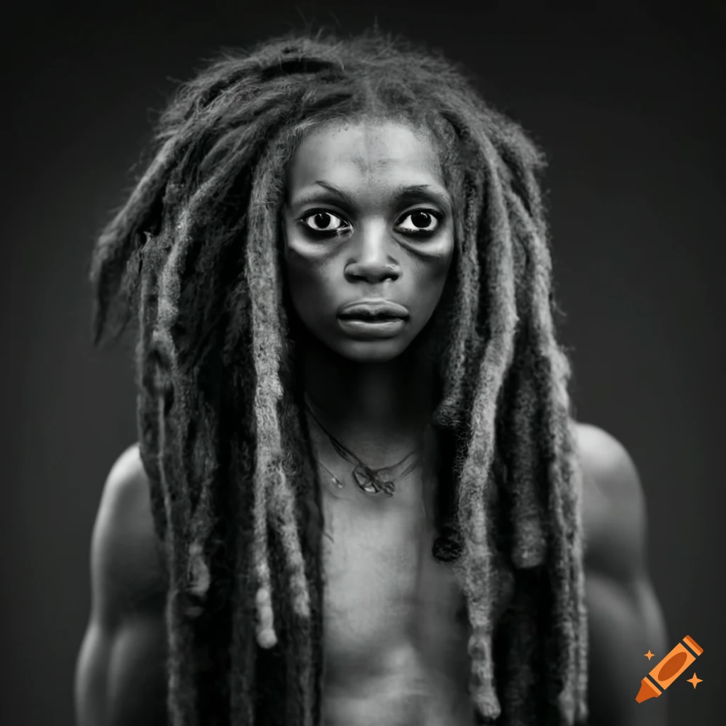 Image of an alien with dreadlocks on Craiyon