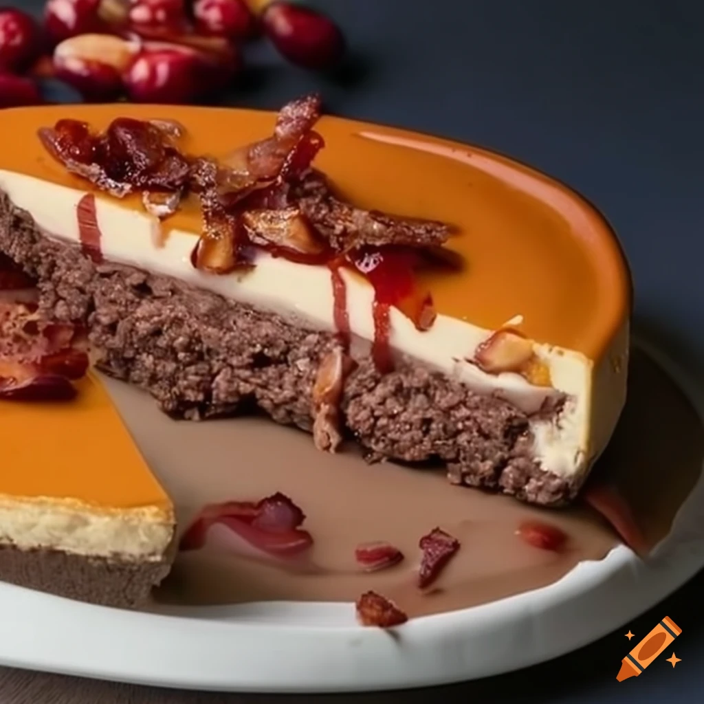 Savory bacon and beef cheesecake