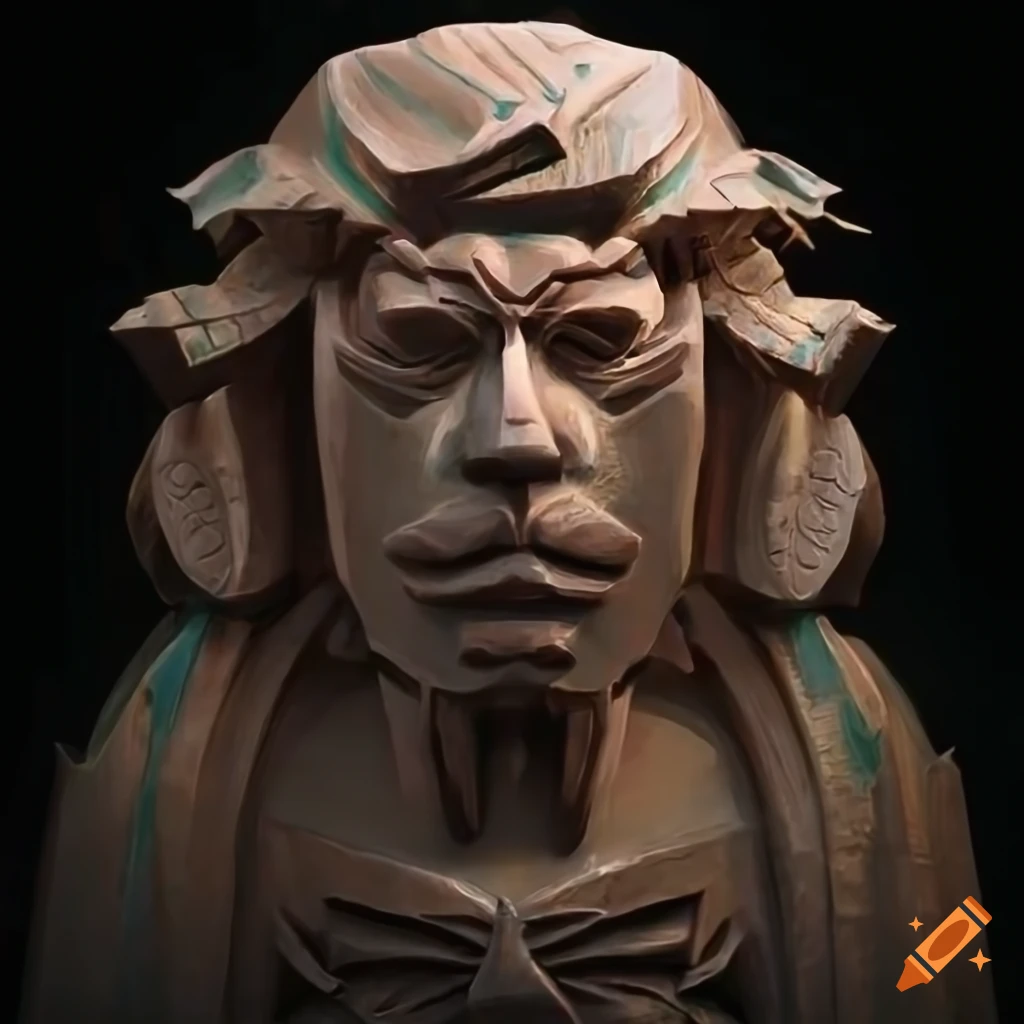 Ipswich architectural stave carving style on Craiyon