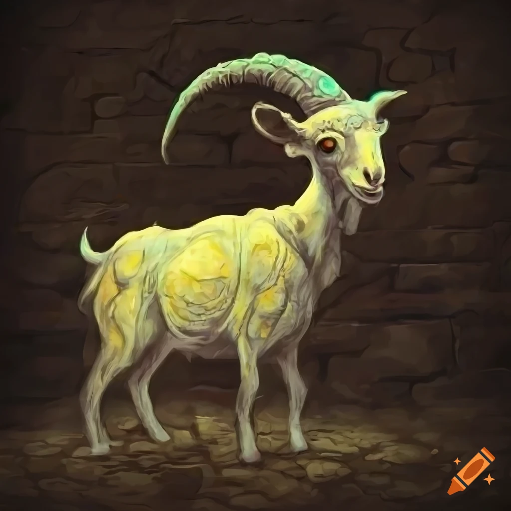 Image of a fantasy goat on the moon on Craiyon