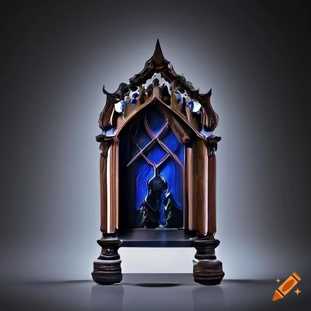 Sapphire Ebony 'Architectural Stave carving' Style on Craiyon