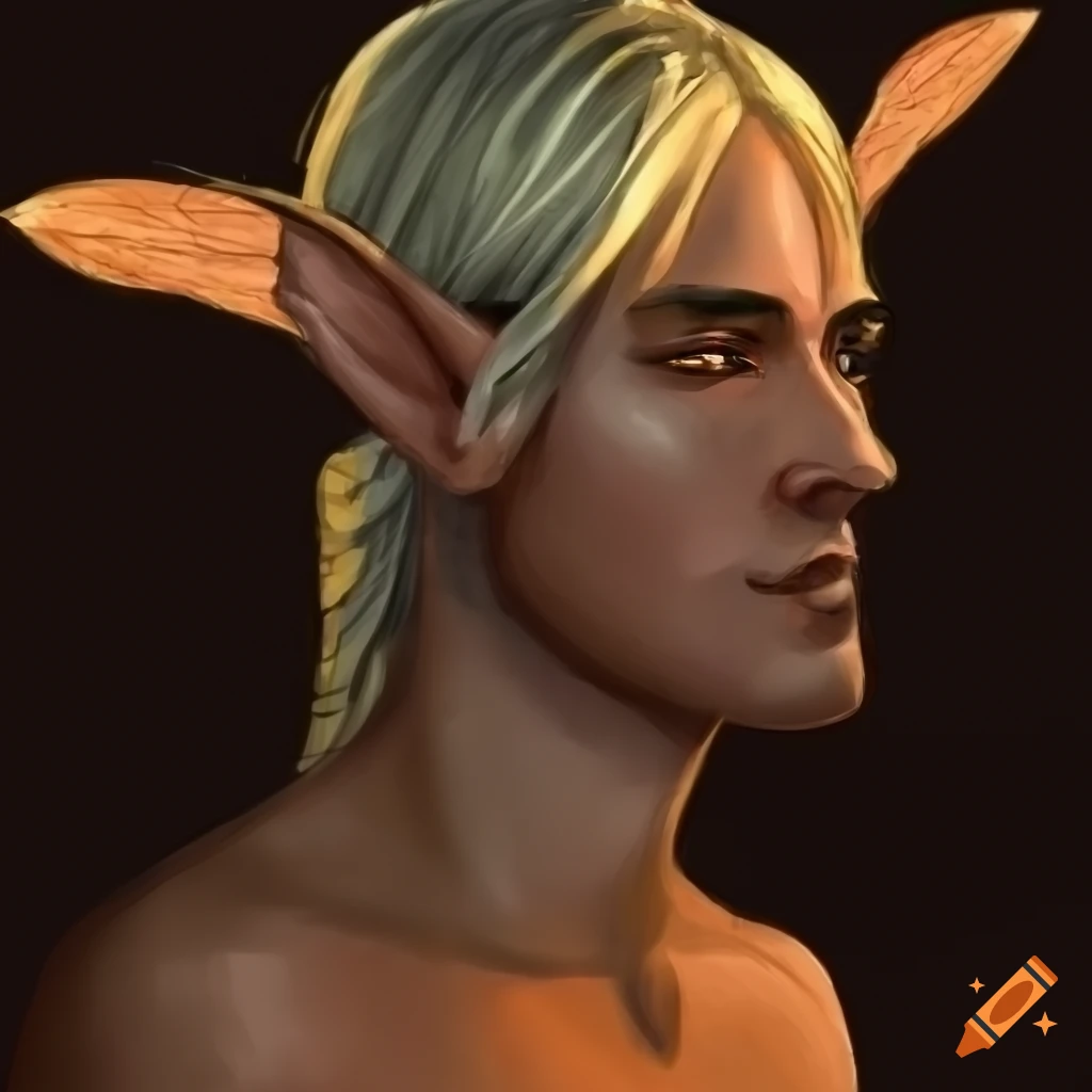 Japanese ukiyo-e style demon with slicked back hair, red skin, and goat ...