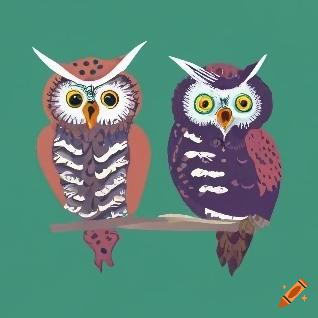 Dark abstract barn owl in a nightmare setting on Craiyon