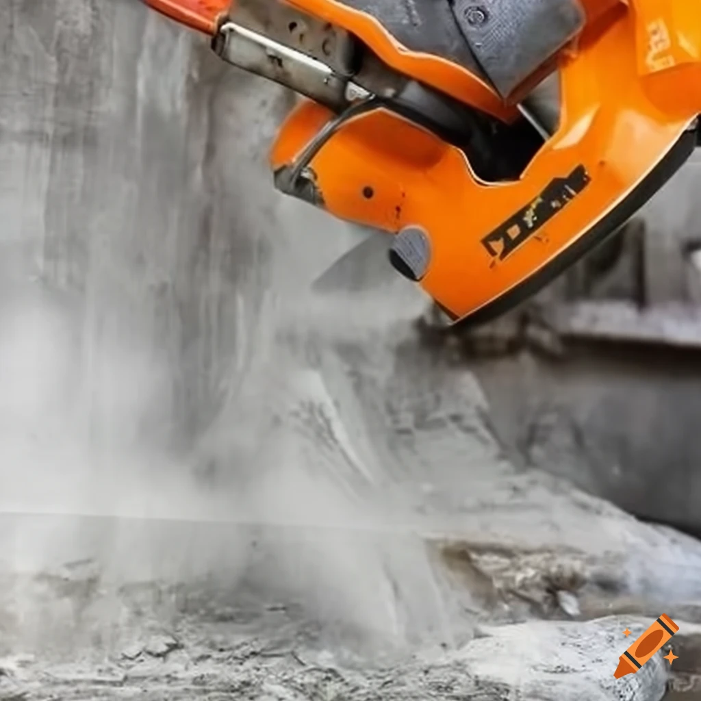 Concrete drilling and sawing tools on Craiyon