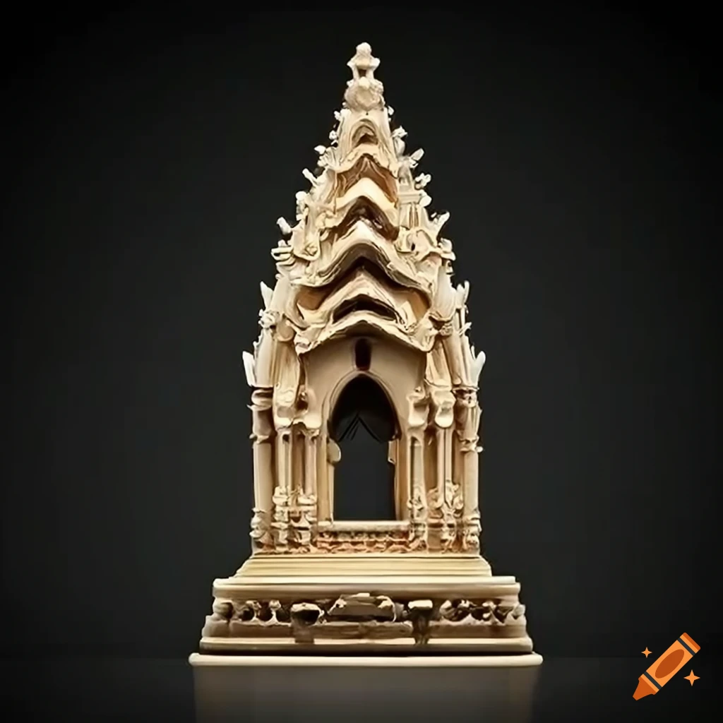 Detailed ivory sapphire carving in minimalist style on Craiyon