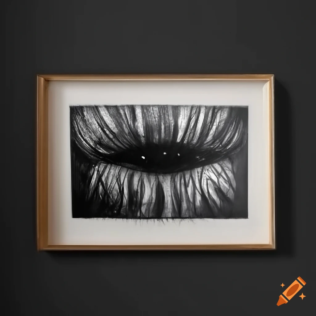 Black background with multiple eyes