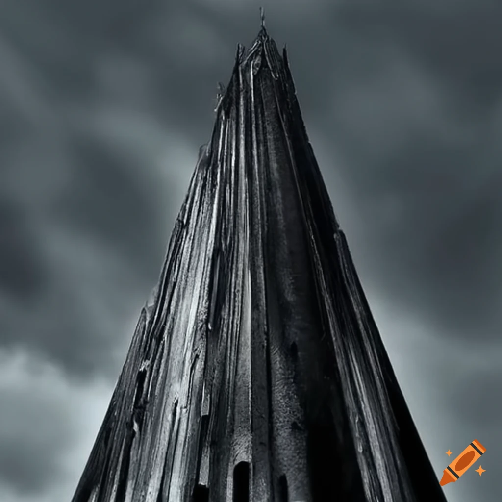 Strong and sturdy tower reaching into the sky on Craiyon