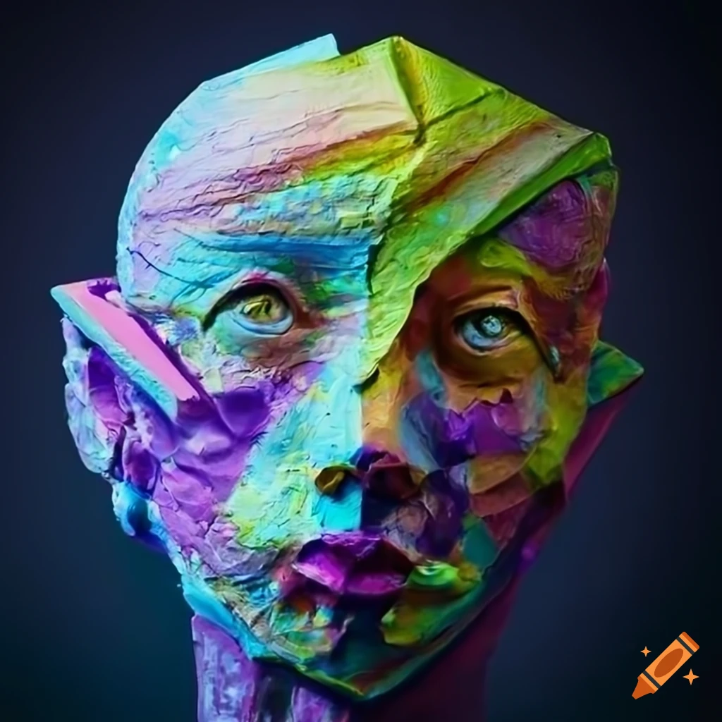 Intricate and colorful origami sculptures