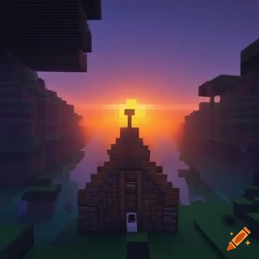 Minecraft farm server on Craiyon