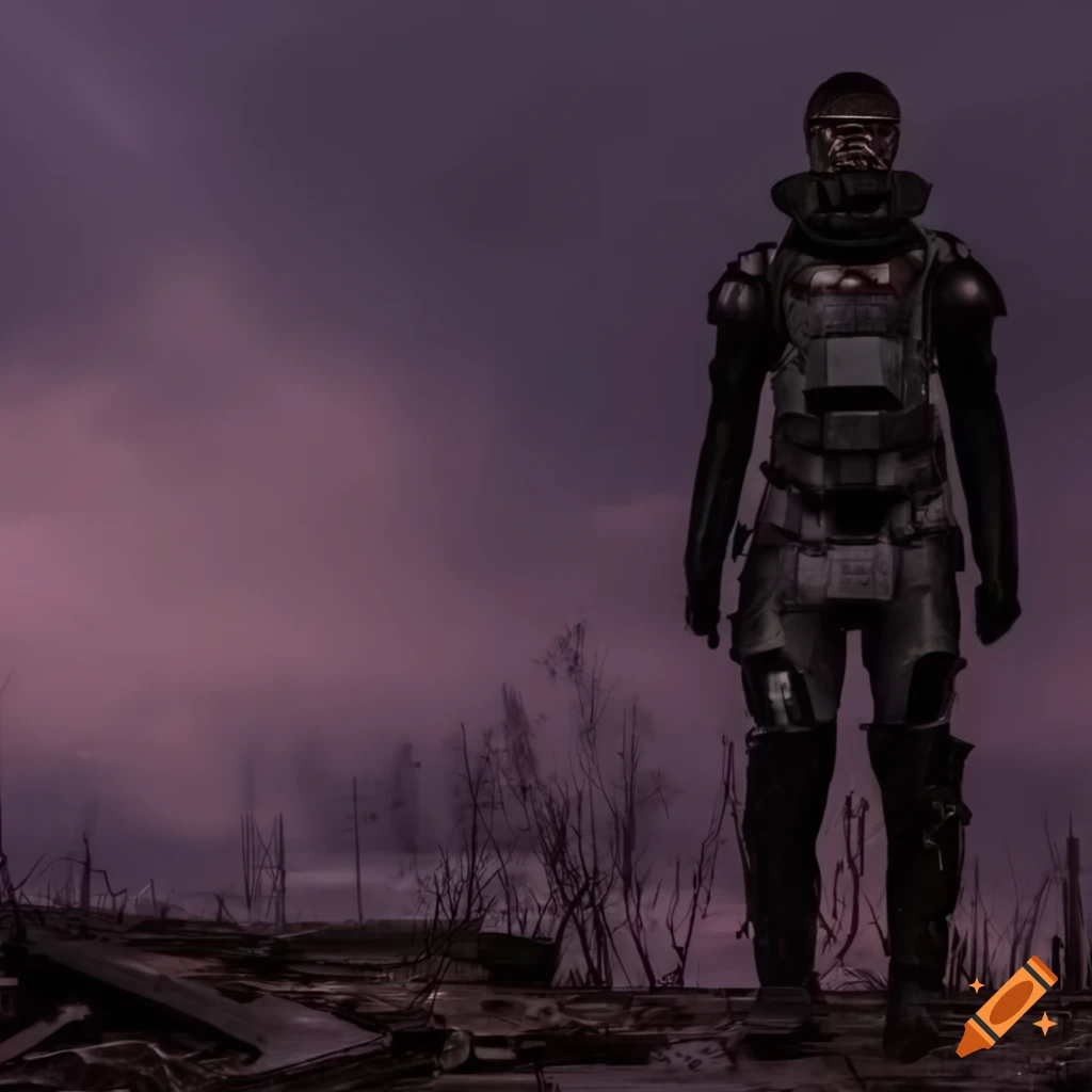 Photo realistic depiction of Russian men in futuristic armor in a ...