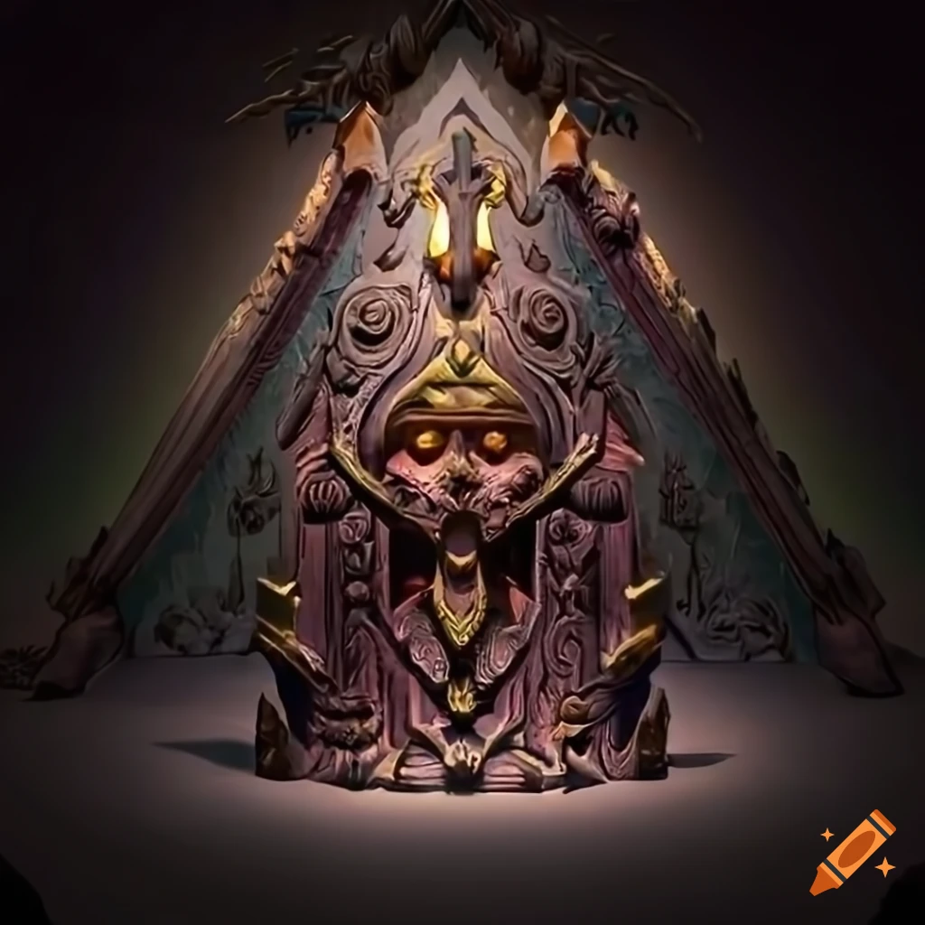 Hyper realistic arcane locking device with an empty power chamber on ...