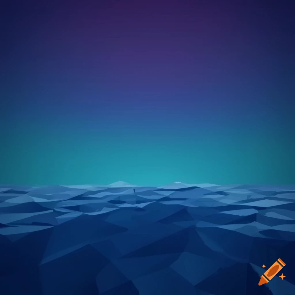 Low poly ocean background on Craiyon
