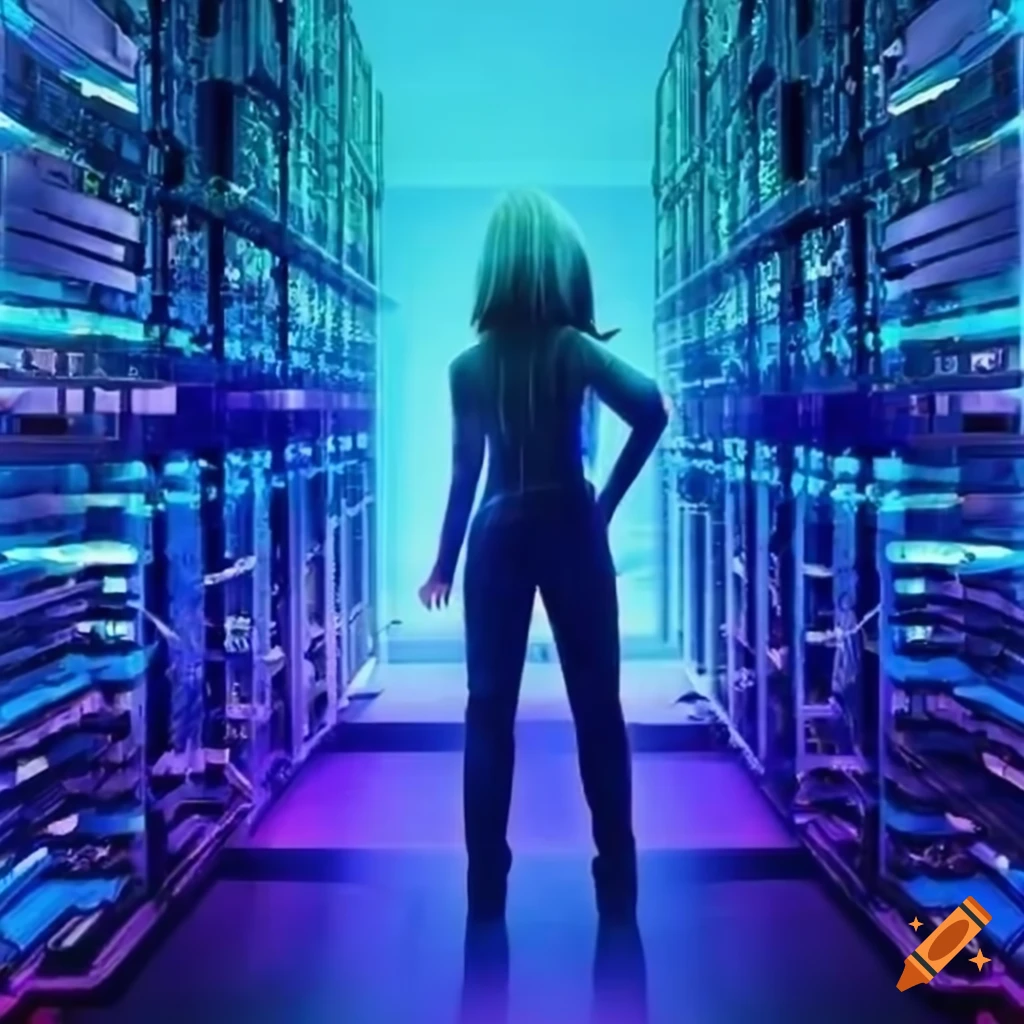 Illustration of server operations on Craiyon