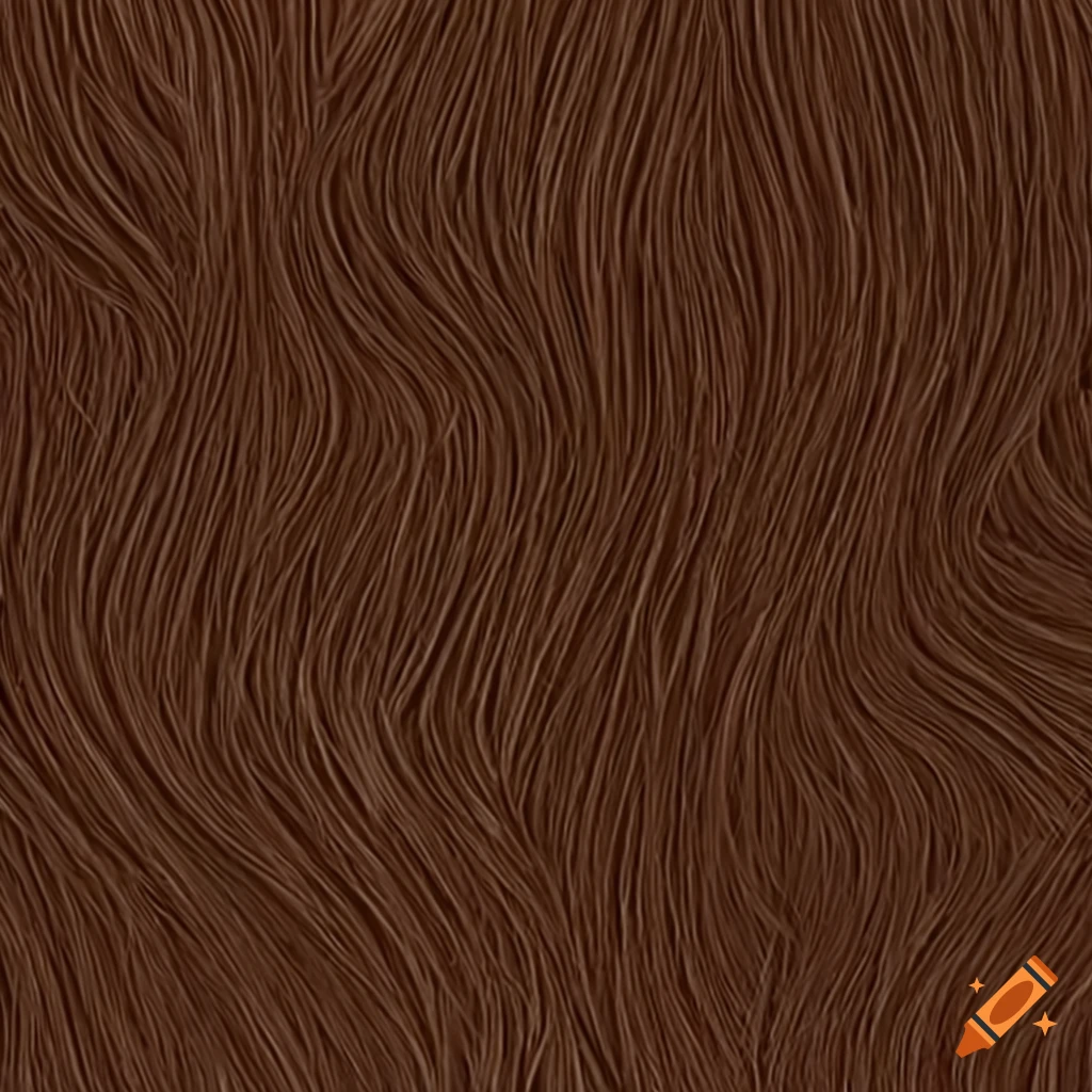 Brown plastic hair texture