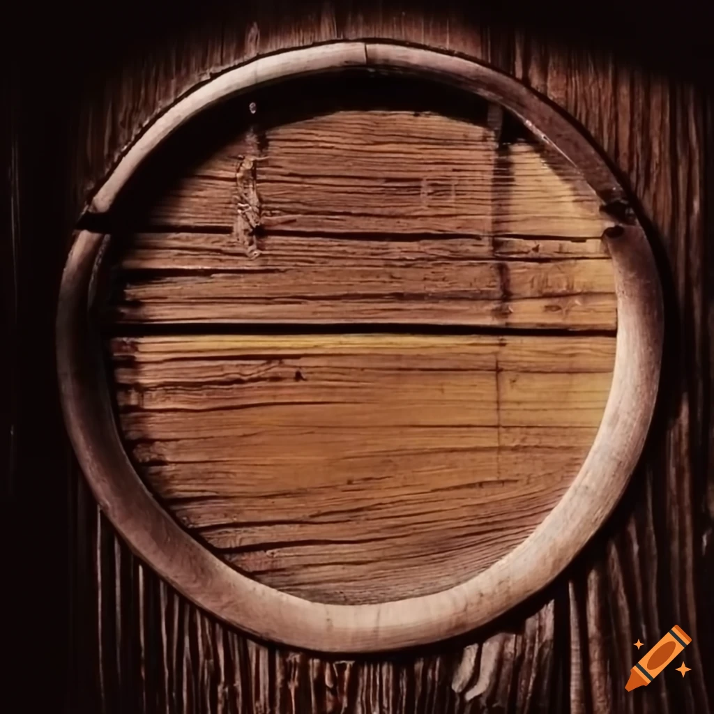 1940s round wooden window