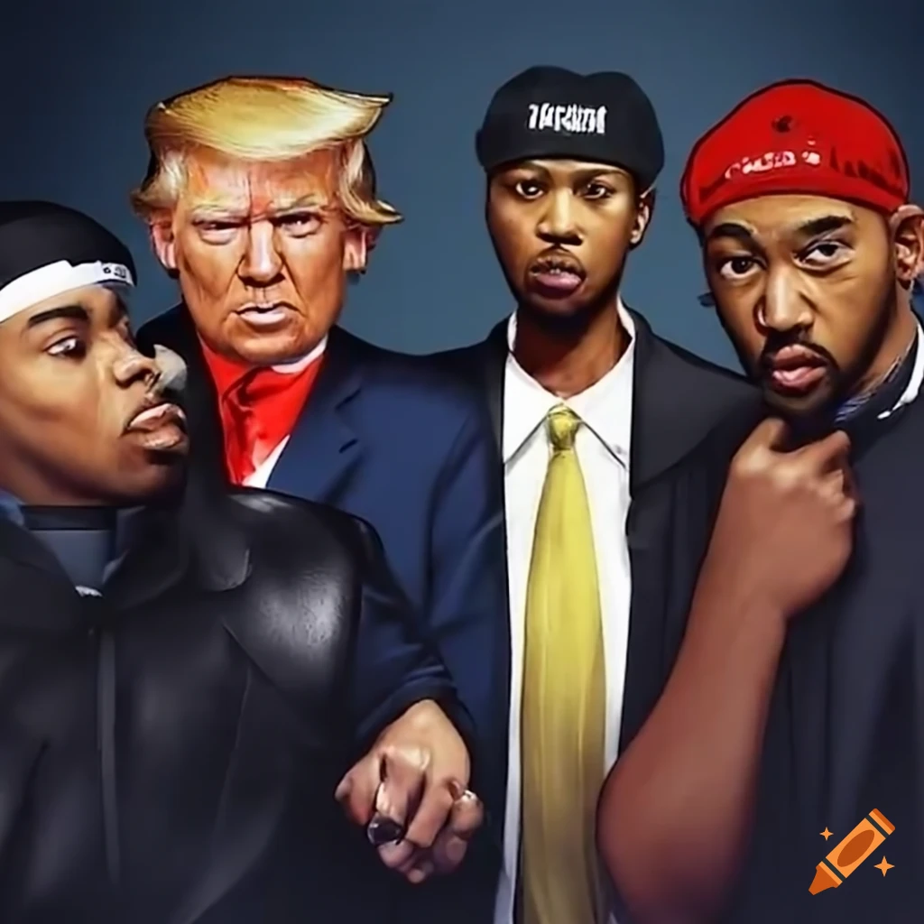 Trump with wu-tang clan