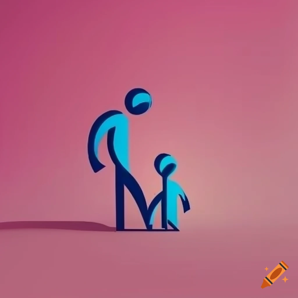 Logo symbolizing the connection between parents and children on Craiyon