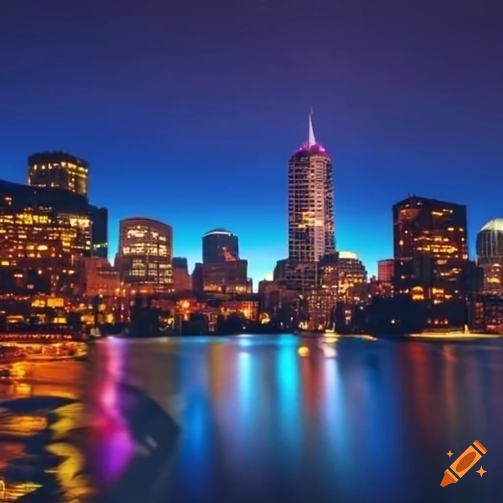 Boston city skyline on Craiyon