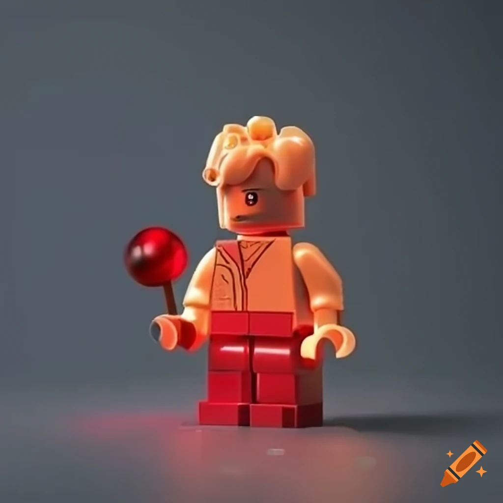 Celebrity portrayed in lego style on Craiyon
