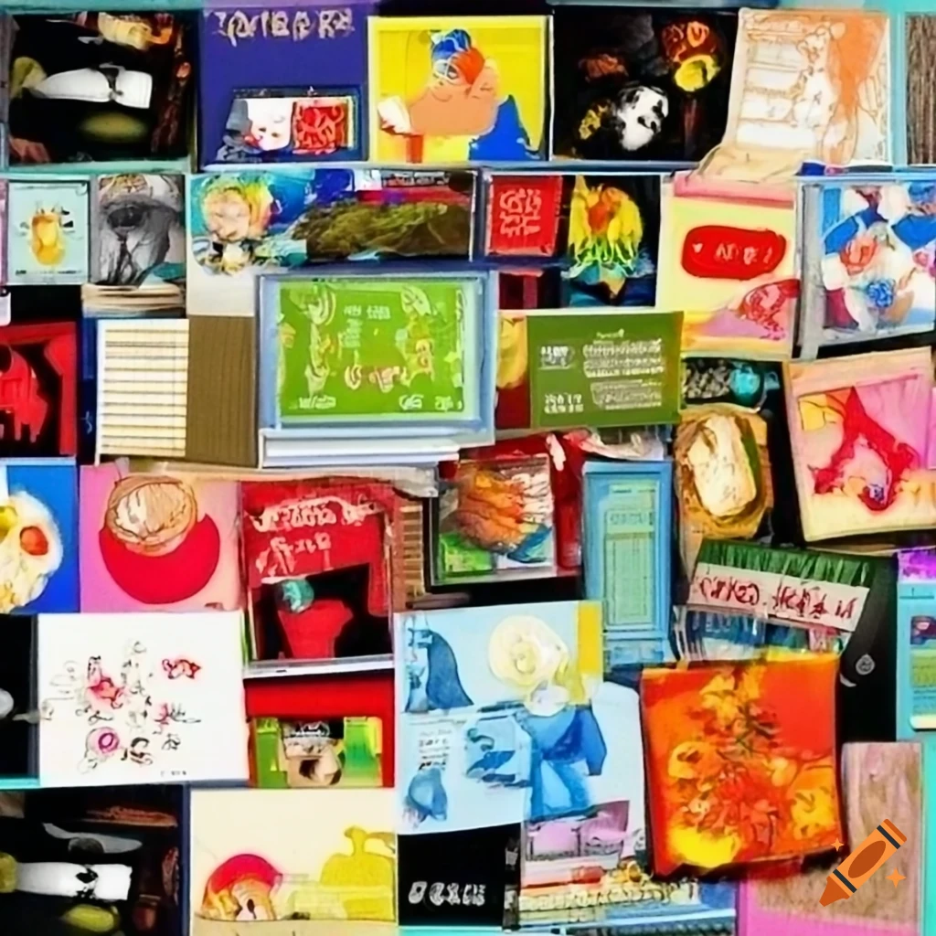 Collage of various hobbies and interests on Craiyon