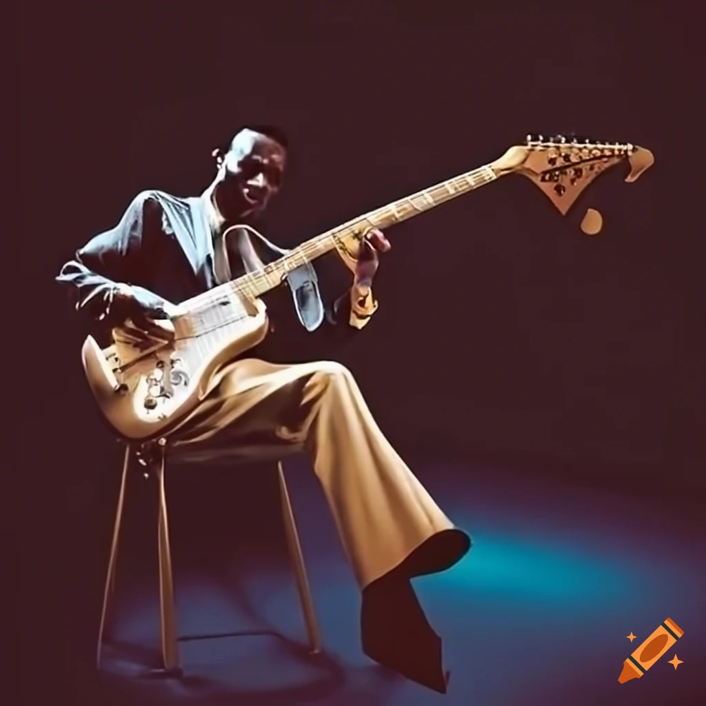 Coltrane playing electric guitar