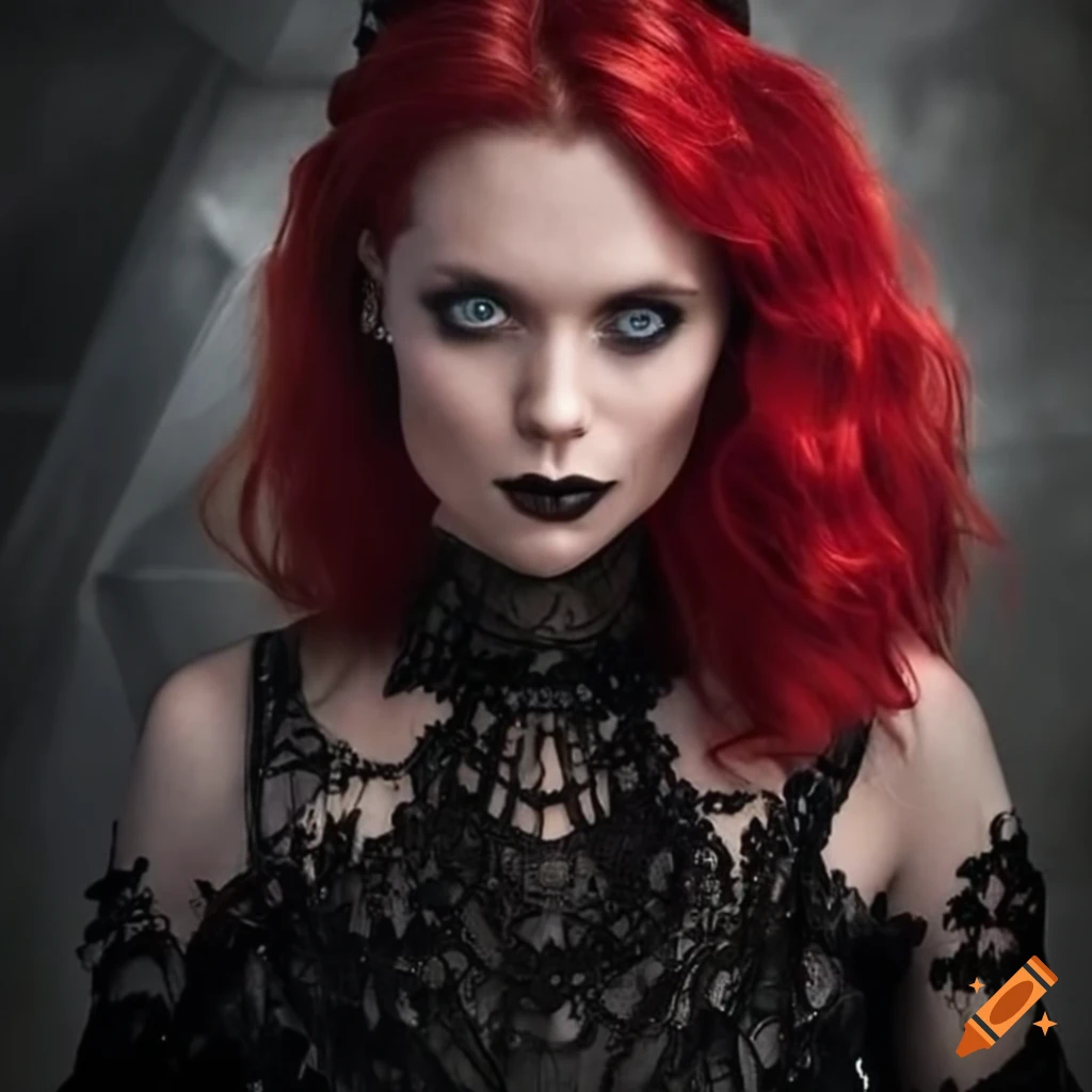 Myanna buring in gothic attire