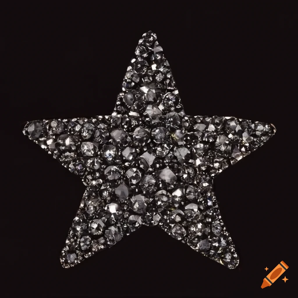 Shiny star on dark background on Craiyon