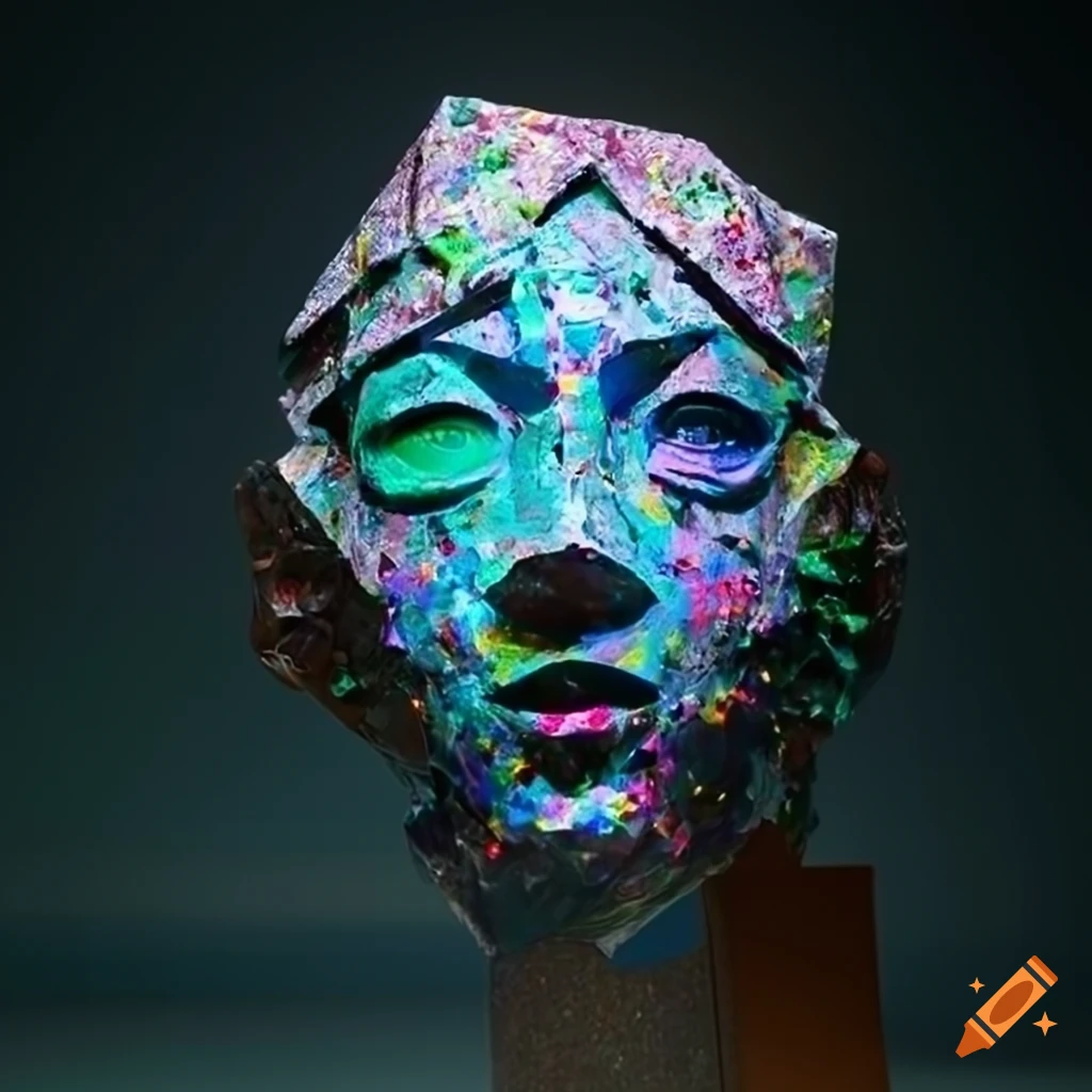 Ultra hd sculpture with intricate details and vibrant colors on Craiyon