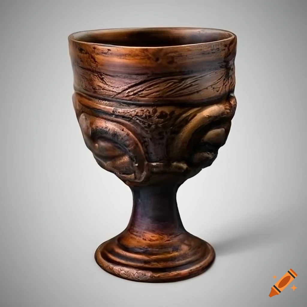 Ancient shinning goblet on Craiyon