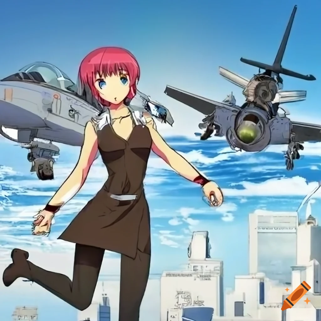 Recruitment poster featuring an anime girl for lockheed martin on Craiyon