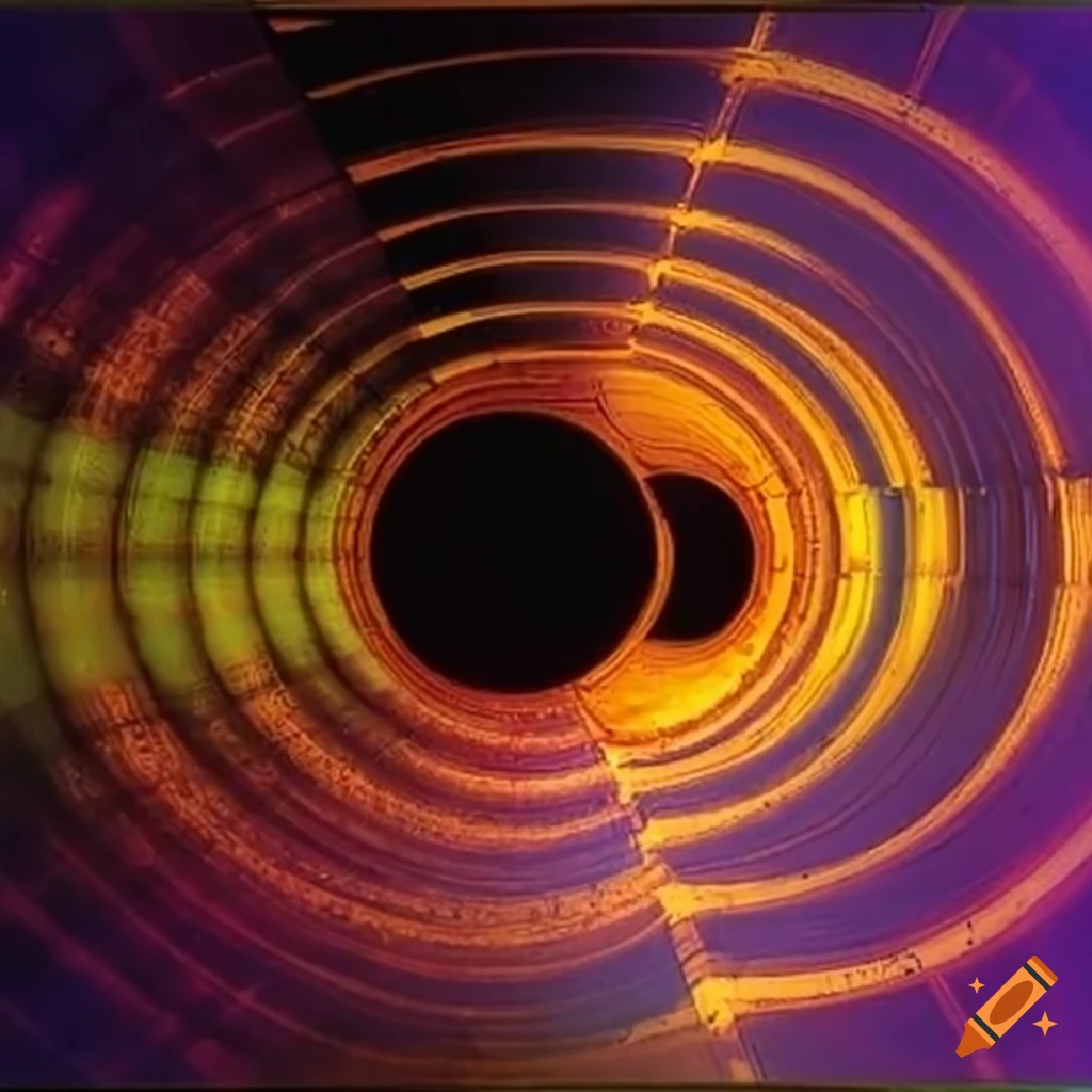 Retro tech landscape from the 70s on Craiyon