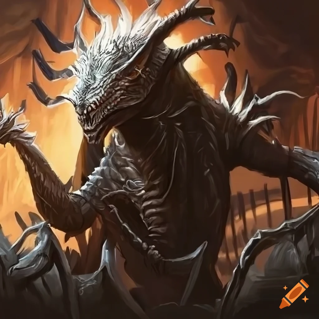 Image of king sliver from magic the gathering on Craiyon