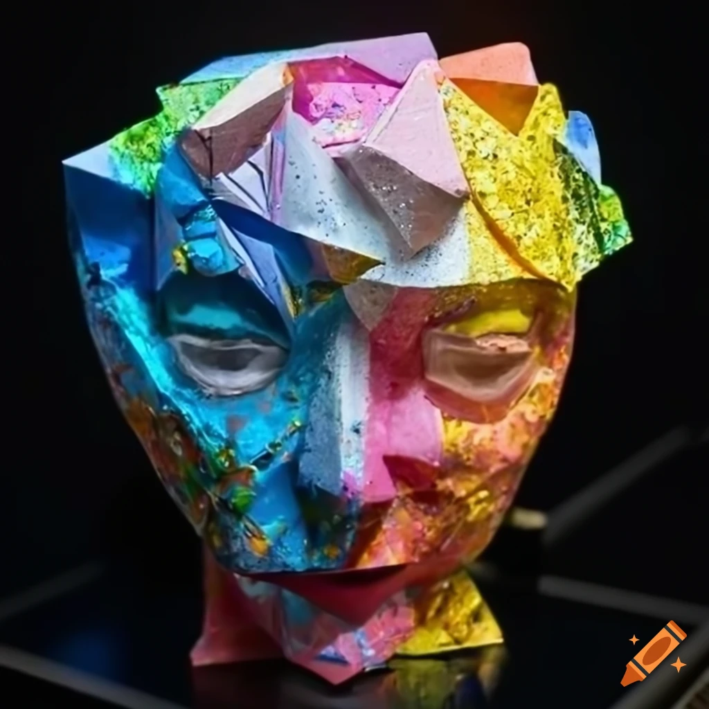 Ultra hd sculpture with intricate details and vibrant colors