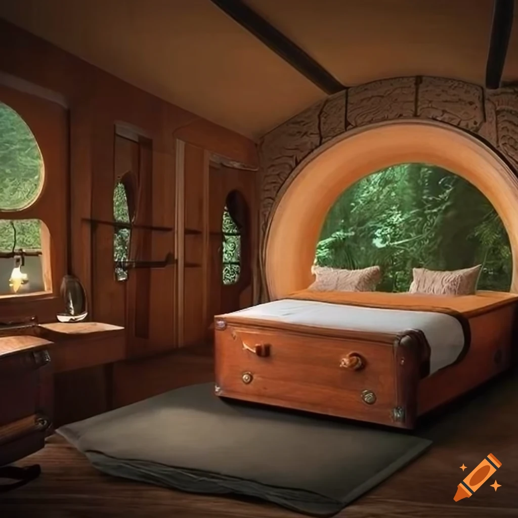 Tree house hotel room for forest animals on Craiyon