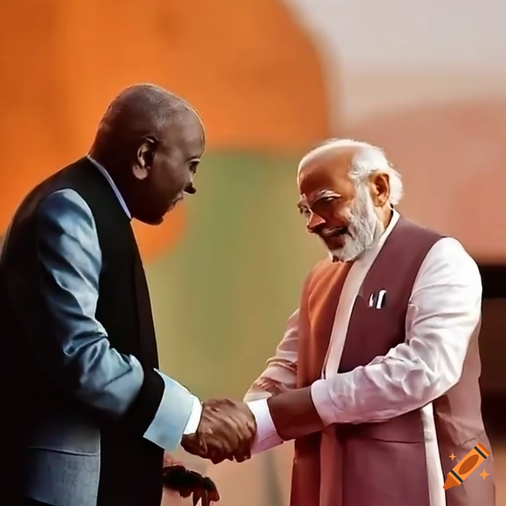 World leaders shaking hands on Craiyon