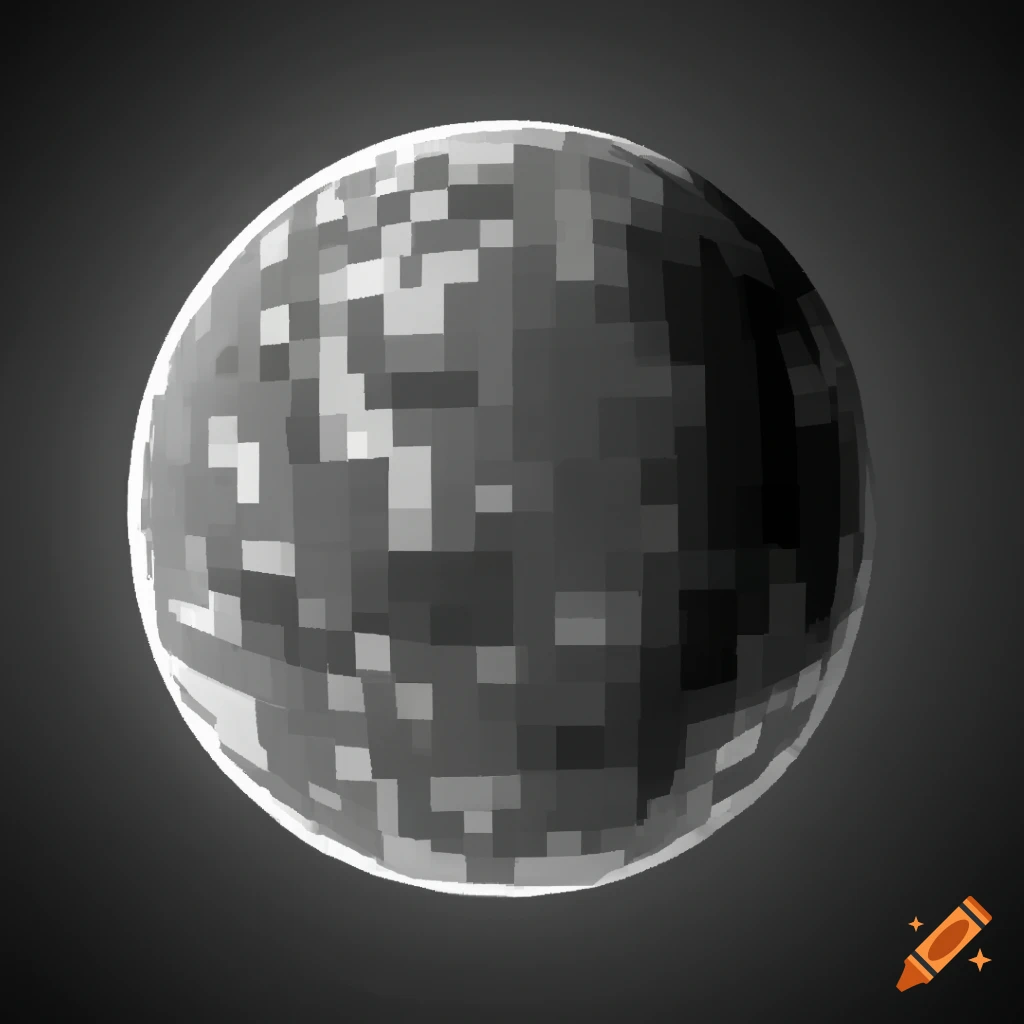 Planet minecraft representation on Craiyon