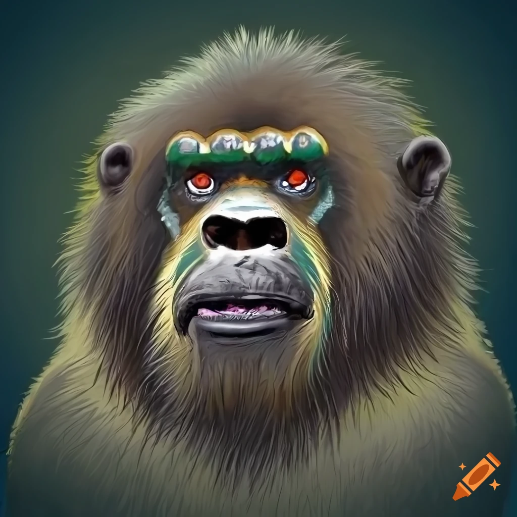 Mashup of mythical beast and strong men on Craiyon