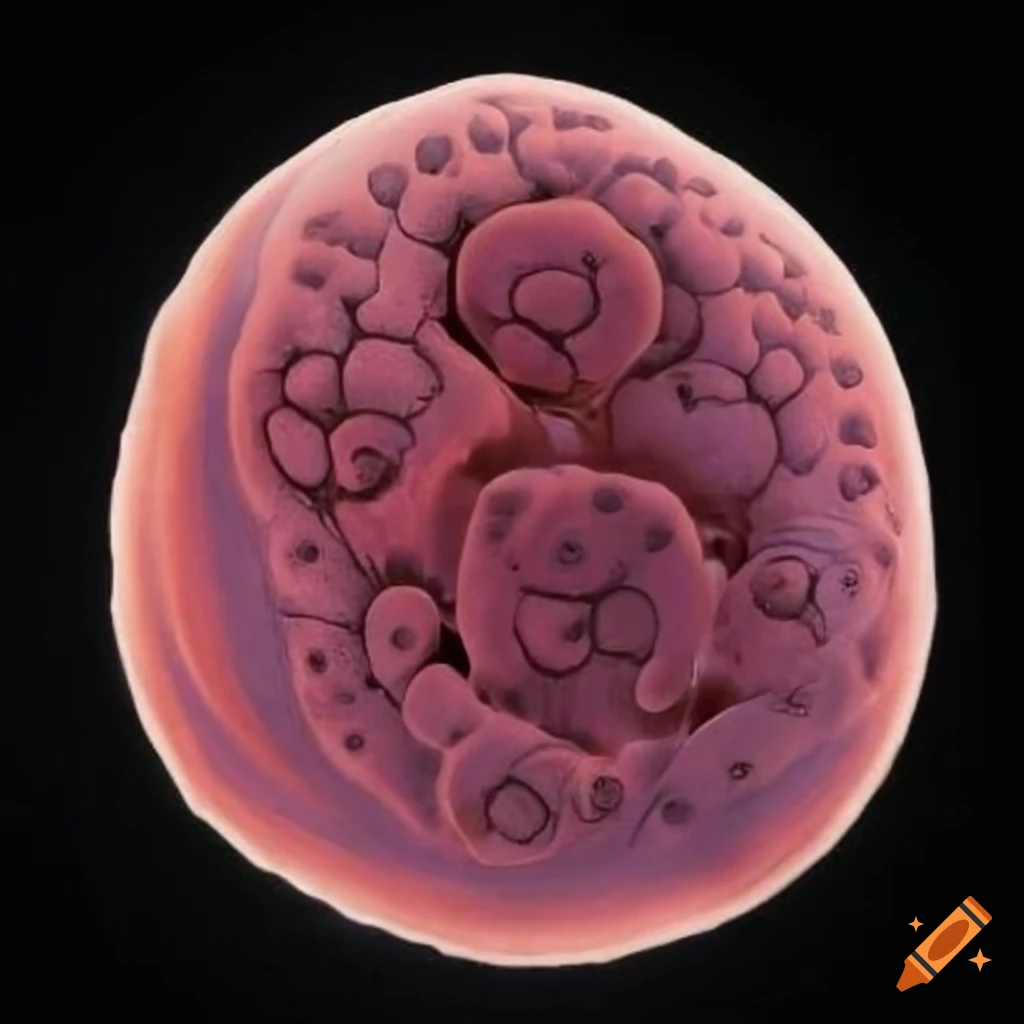 Human cell with fragmented dna due to apoptosis on Craiyon