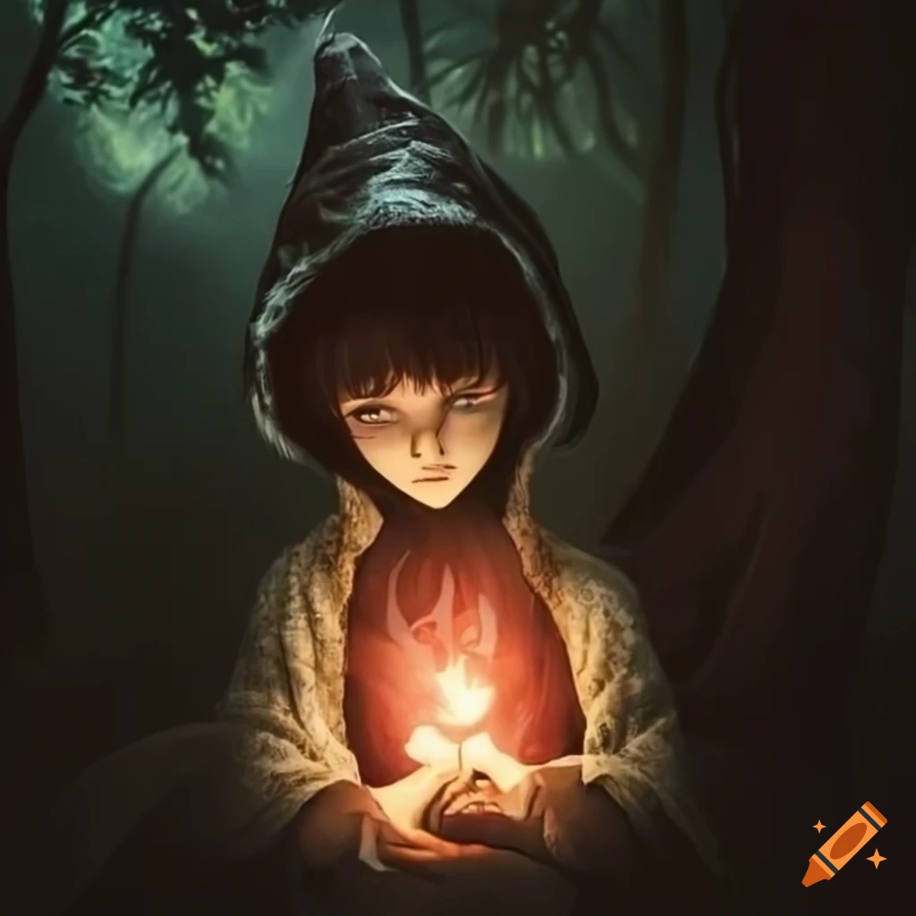 Boy embracing nature