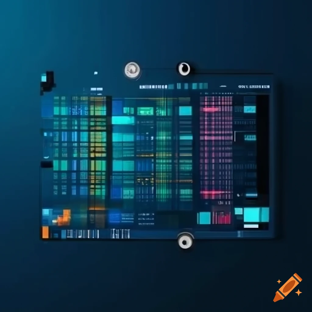 Modern power bi dashboard with kpis and graphs on Craiyon