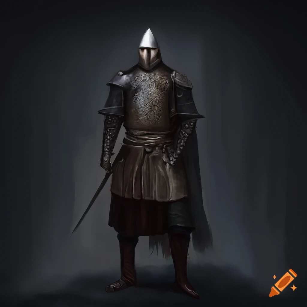 Knights playing disc golf in medieval times on Craiyon