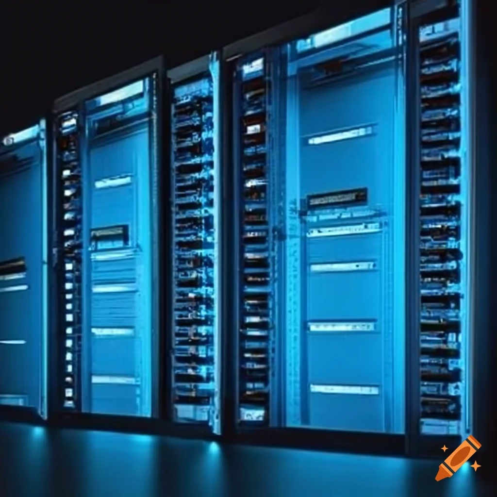Image representing a versatile server network on Craiyon