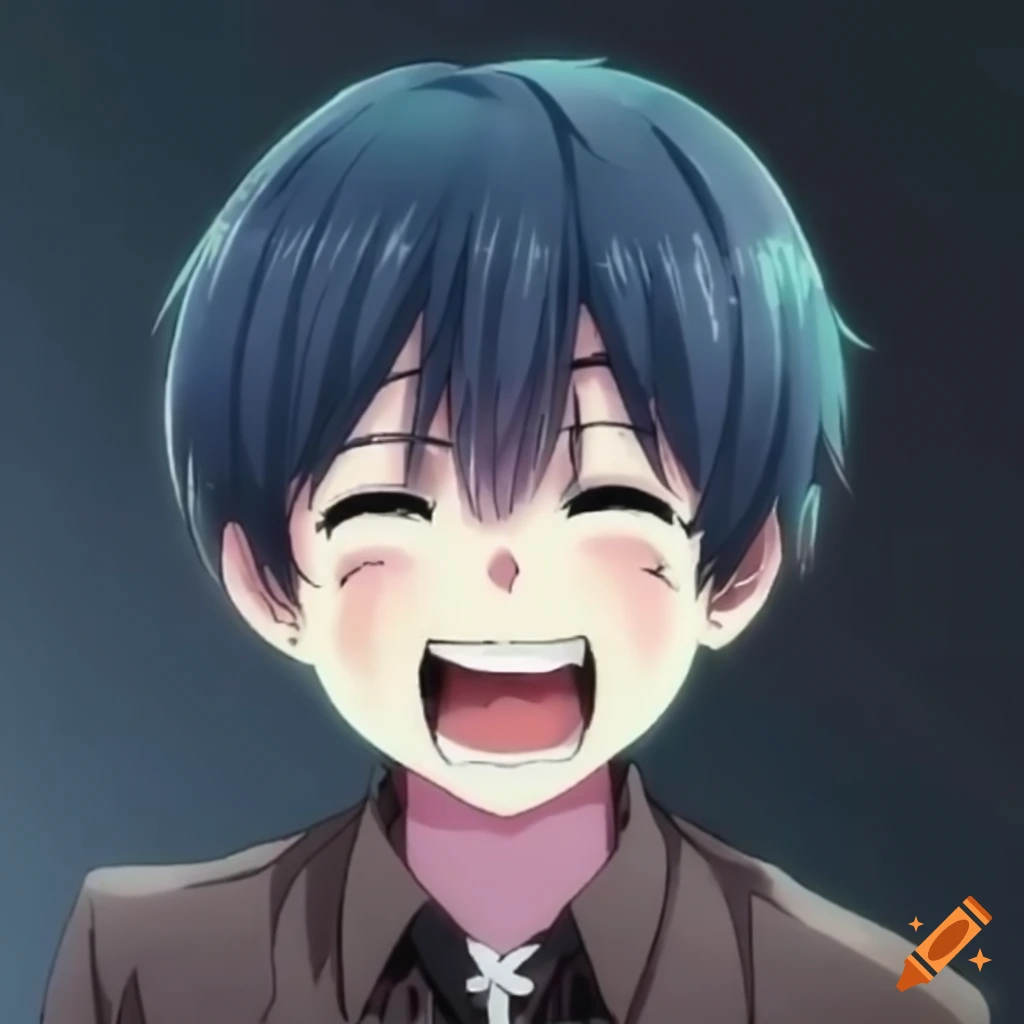 Anime character with a unique and dramatic laughter