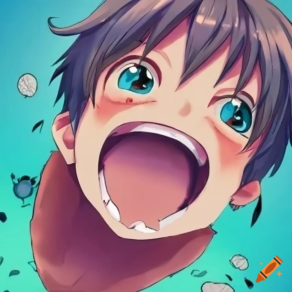 Anime of a kid experiencing tickle on Craiyon