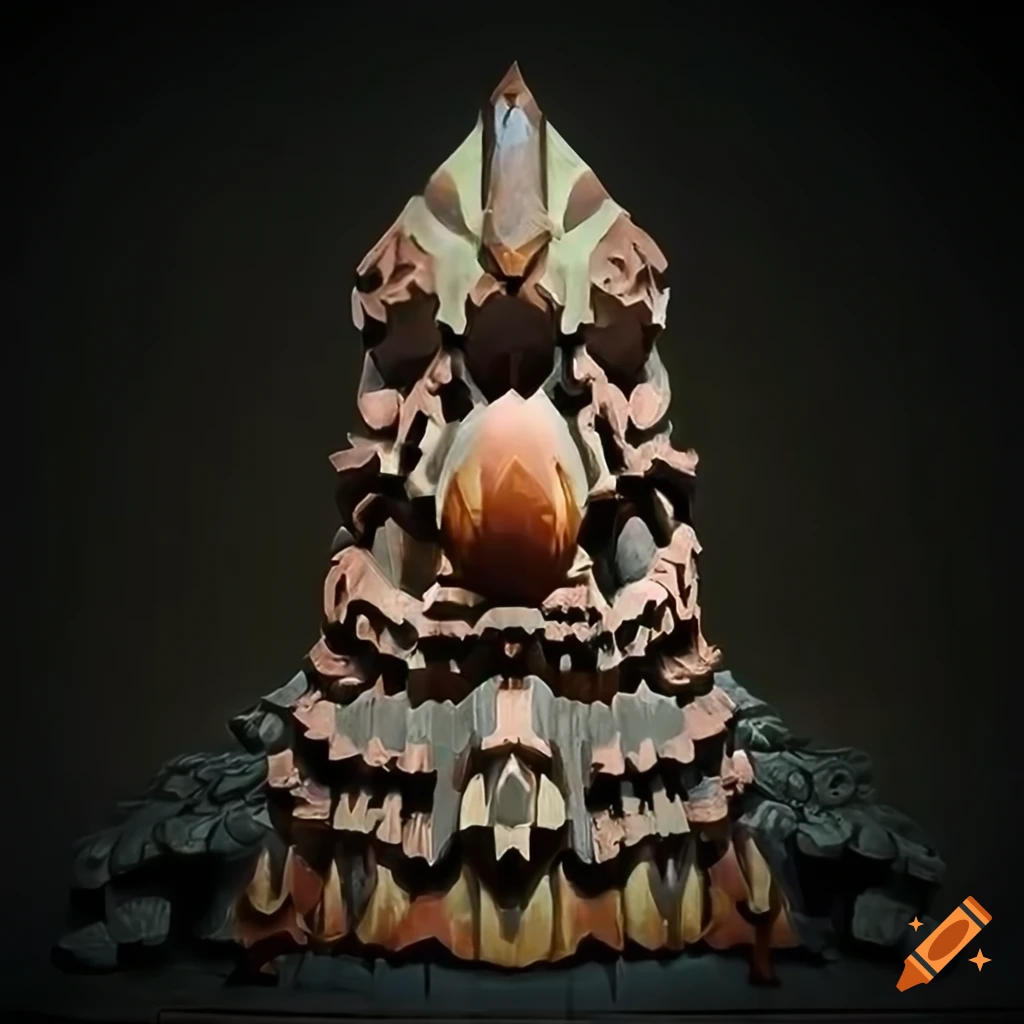 ‘architectural stave carving’-style, hd zelda game, 🔱 sculpture ...