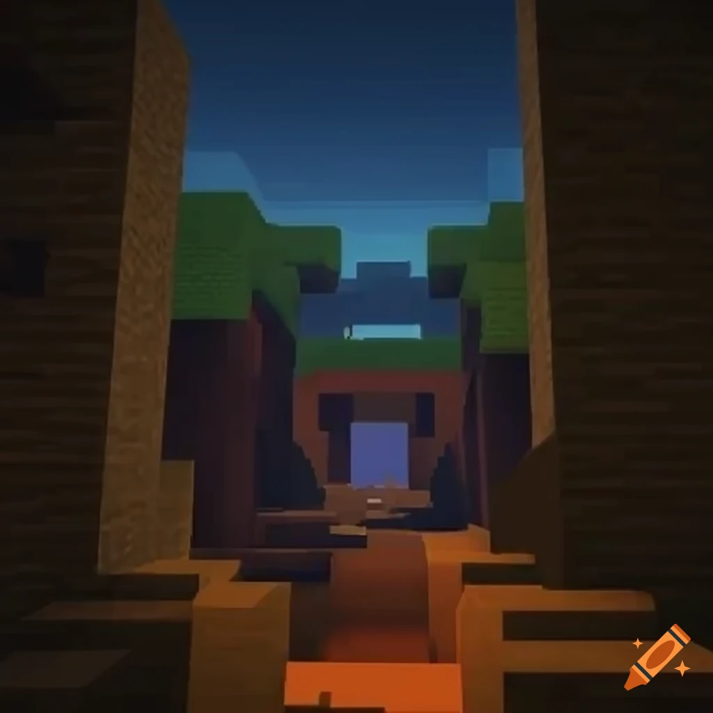 Minecraft earth ends on Craiyon