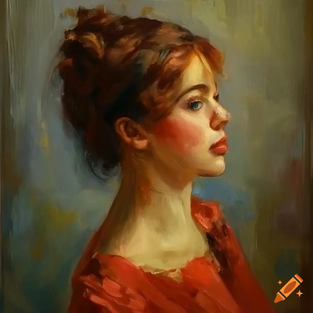 Impressionist painting of a woman on Craiyon