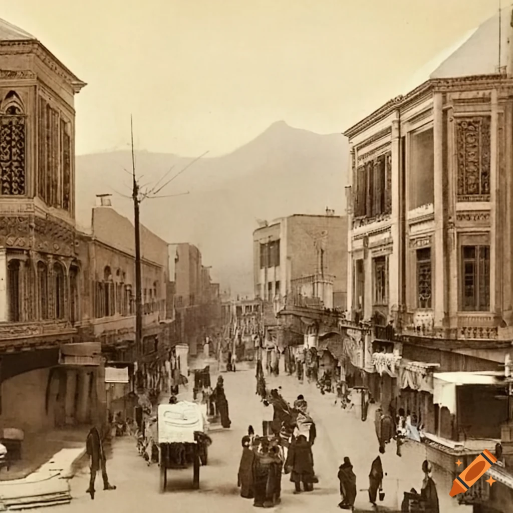 Vintage photo of Tehran in 1900 on Craiyon