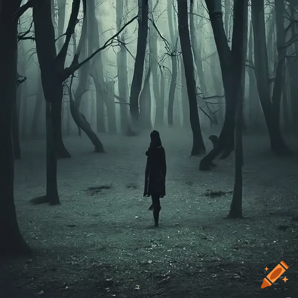 Creepy forest with 'failure' written in creepy font